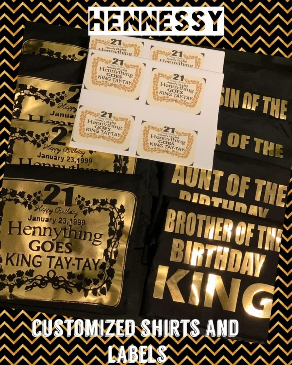Copy of Hennessy Theme Shirts with labels – KNS Graphics/Keepsakes